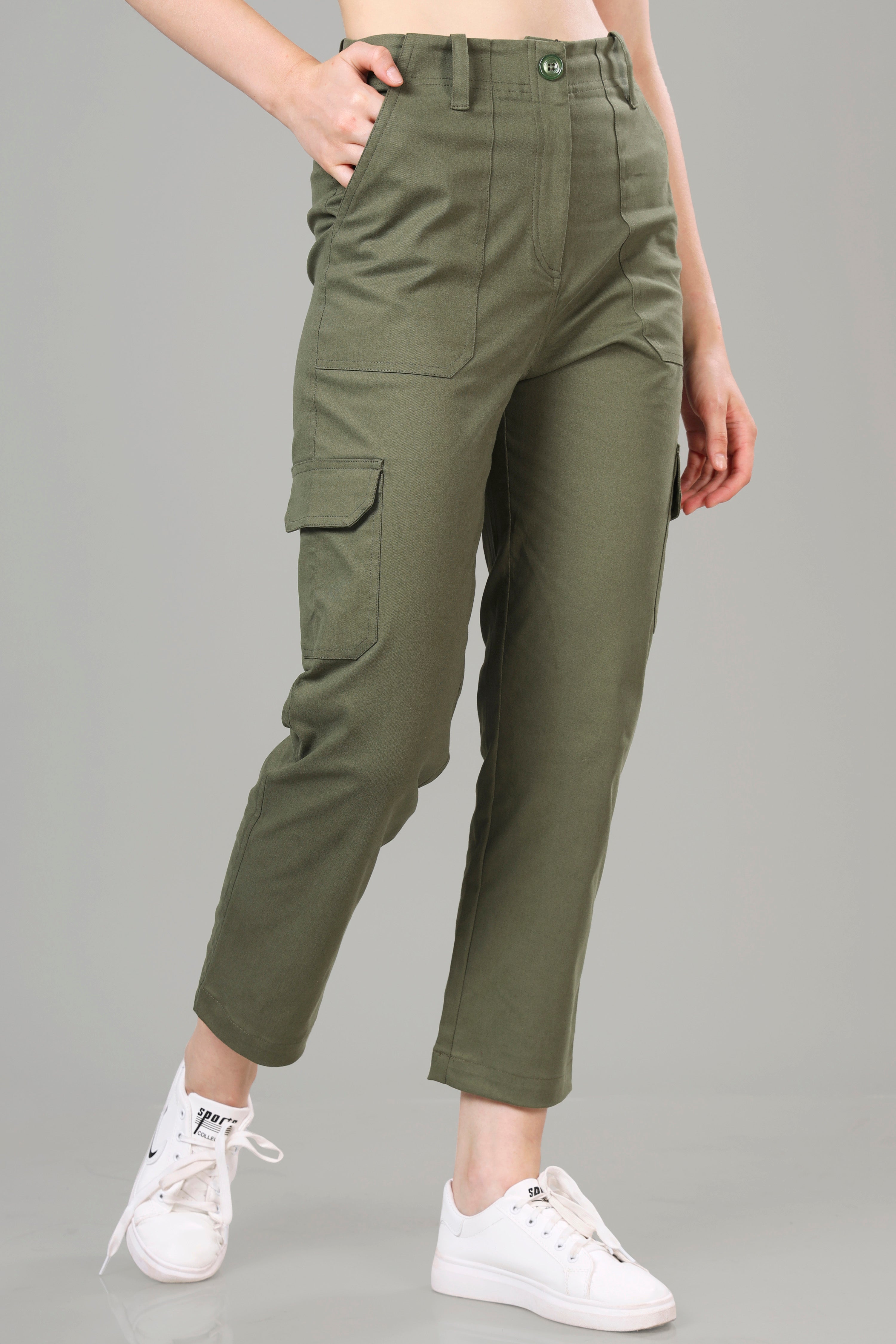 Classic Army Green Cargo For Women – neofaa.com