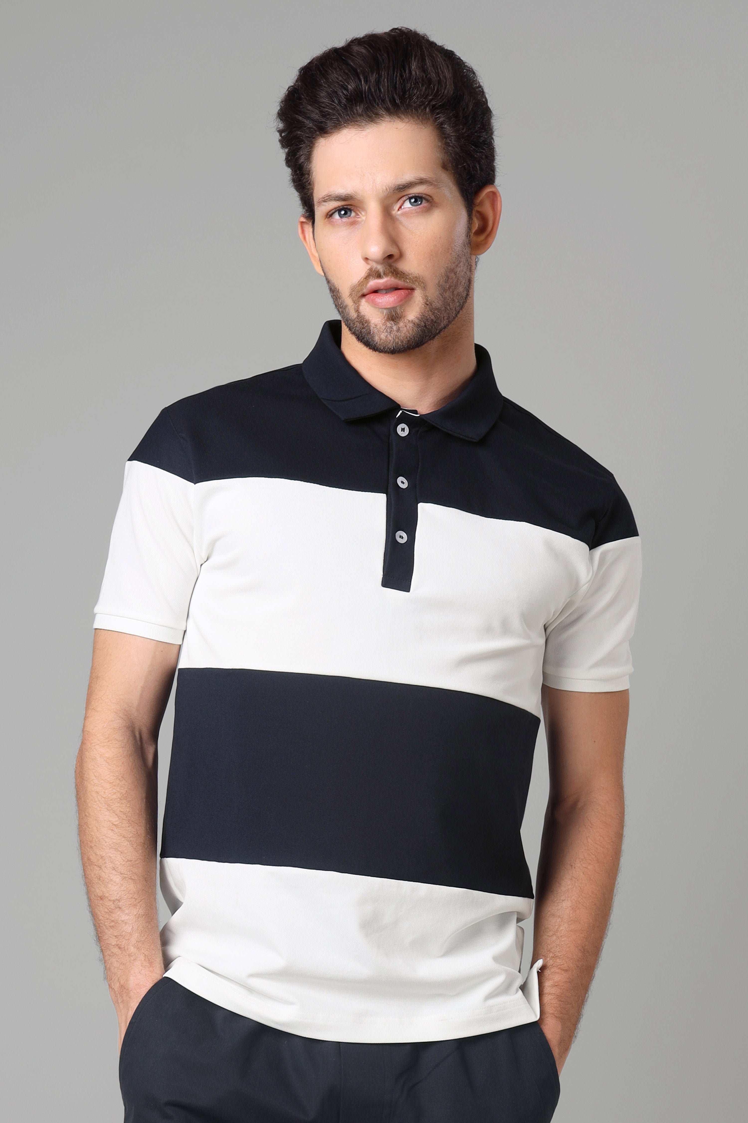 Exclusive Navy Blue Smart Polo T-Shirt For Men – neofaa.com