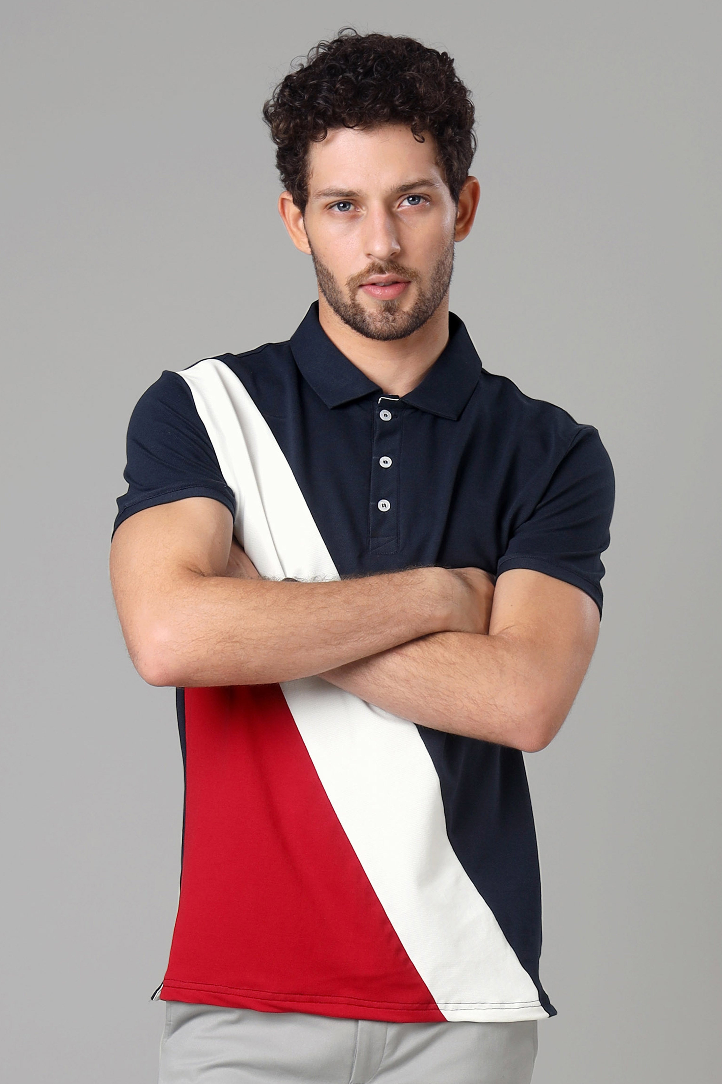 Exclusive Navy Blue Smart Polo T-Shirt For Men – neofaa.com
